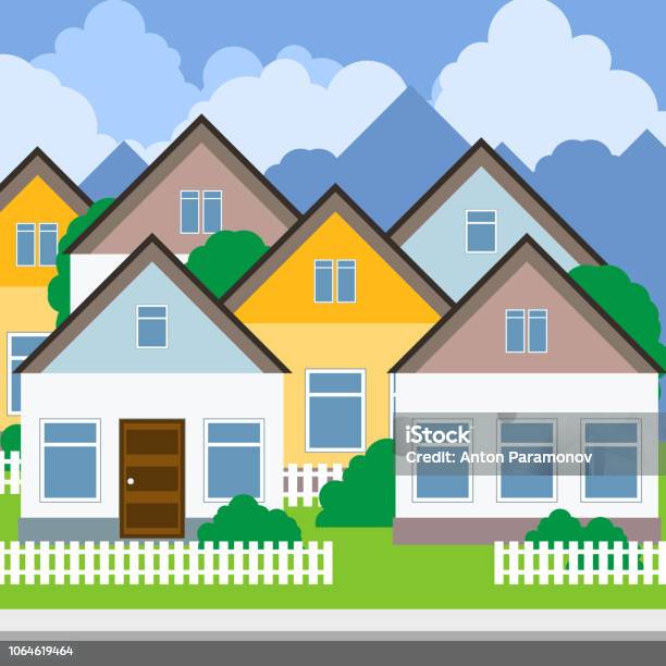Jalan Kota Pinggiran Kota Deretan Rumah Pedesaan Ilustrasi Stok - Unduh ... Jalan Kota Pinggiran Kota Deretan Rumah Pedesaan Ilustrasi Stok - Unduh ...
