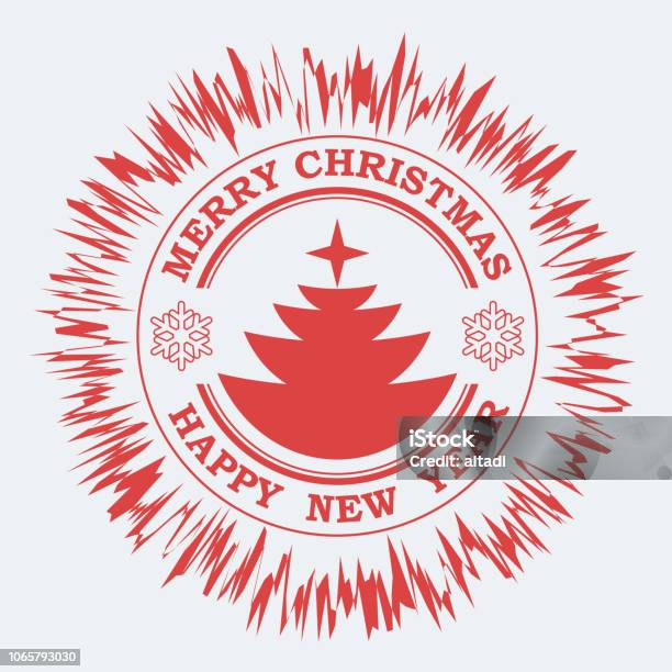 Stempel Bulat Natal Tandai Merah Dengan Siluet Pohon Natal Abstrak Dan ... Stempel Bulat Natal Tandai Merah Dengan Siluet Pohon Natal Abstrak Dan ...