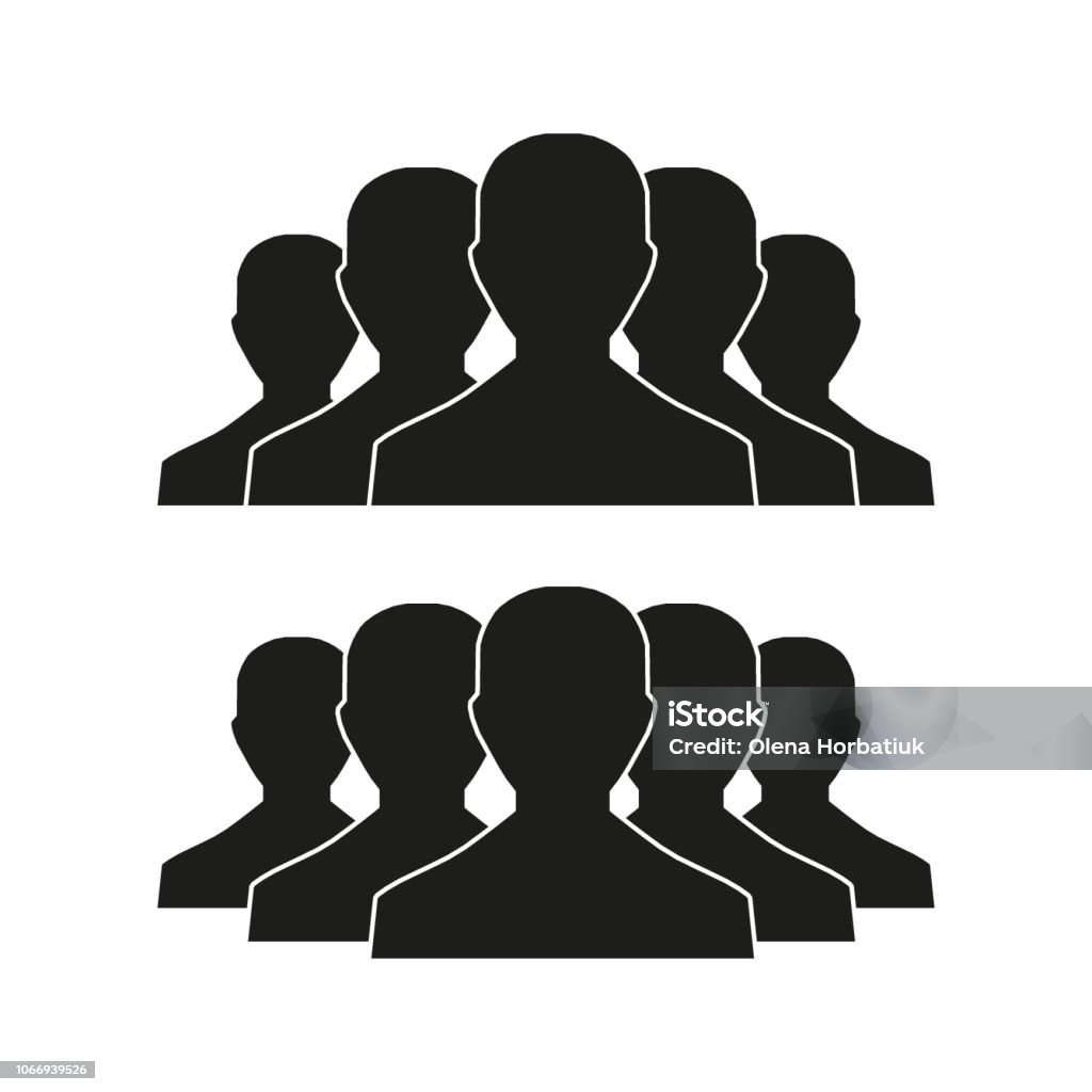 人圖示設置在時尚平的樣式在光背景被隔絕與陰影人群的跡象資訊圖形網站設計徽標應用程式ui 的人物符號向量圖 Eps10向量圖形及更多人圖片