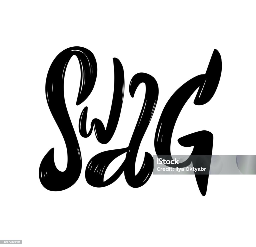 Swag Sing Hand Drawn Vector Lettering Vector Illustration Stock ... Swag Sing Hand Drawn Vector Lettering Vector Illustration Stock ...