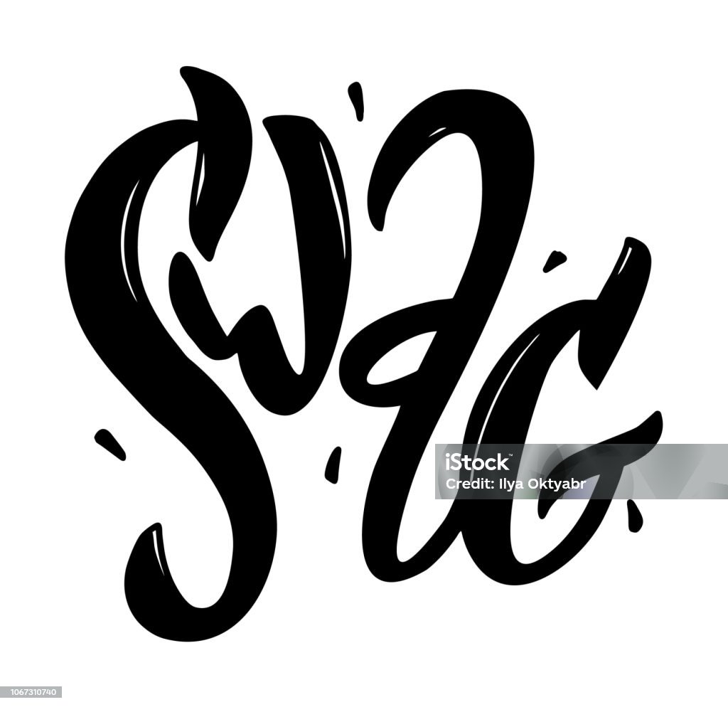 Swag Sing Hand Drawn Vector Lettering Vector Illustration Stock ... Swag Sing Hand Drawn Vector Lettering Vector Illustration Stock ...