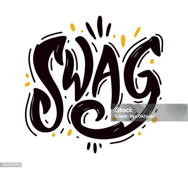 Swag Sing Hand Drawn Vector Lettering Vector Illustration Stock ... Swag Sing Hand Drawn Vector Lettering Vector Illustration Stock ...