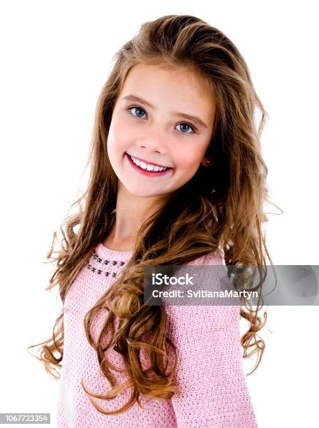 Photo Libre De Droit De Portrait De Ladorable Enfant Fille Peu Souriant