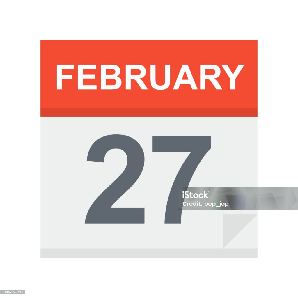 February 27 Calendar Icon Stock Illustration - Download Image Now ... February 27 Calendar Icon Stock Illustration - Download Image Now ...