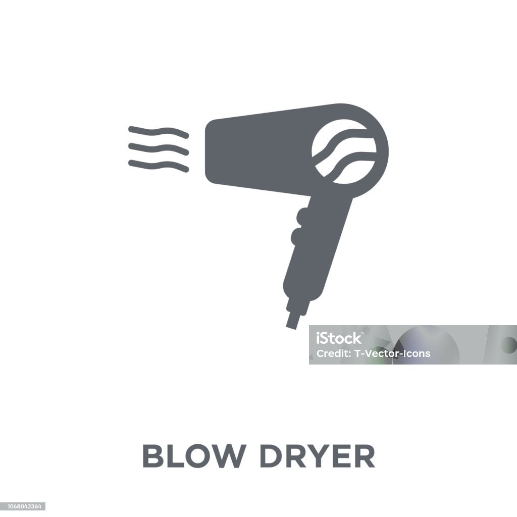 Blow Dryer Icon From Electronic Devices Collection Stock Illustration