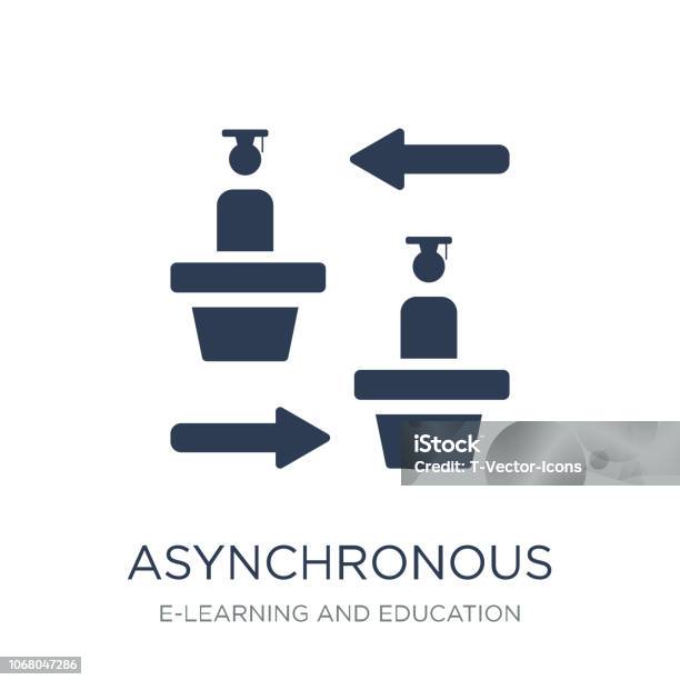 Asynchronous Learning Icon Trendy Flat Vector Asynchronous Learning ... Asynchronous Learning Icon Trendy Flat Vector Asynchronous Learning ...