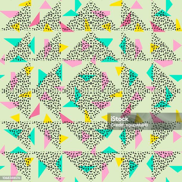 Latar Belakang Abstrak Pola Segitiga Mulus Dengan Tekstur Geometris