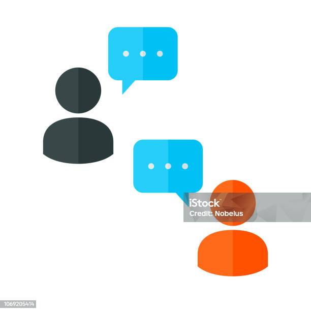 Icône De Chat Signe De Discours De Bulle Conversation Symbole De La