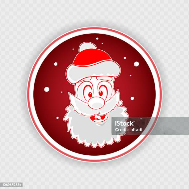 Natal Bulat Tanda Merah Dengan Wajah Lucu Santa Claus Ilustrasi Stok ... Natal Bulat Tanda Merah Dengan Wajah Lucu Santa Claus Ilustrasi Stok ...