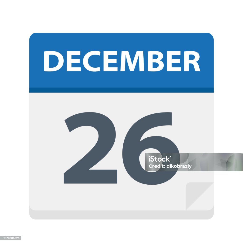 December 26 Calendar Icon Stock Illustration - Download Image Now ... December 26 Calendar Icon Stock Illustration - Download Image Now ...