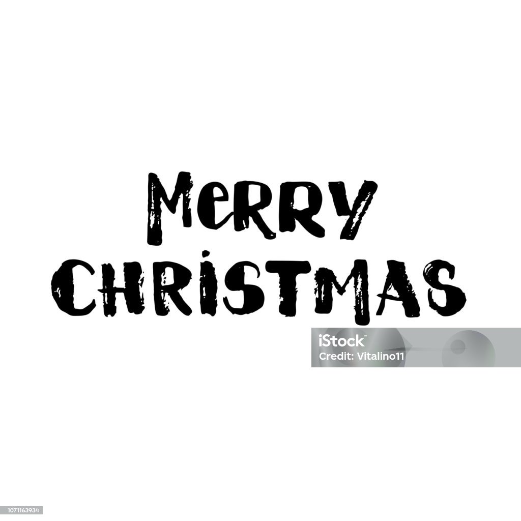 Merry Christmas Stock Illustration Download Image Now Alphabet Art