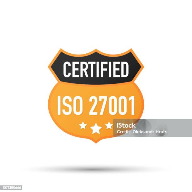 Iso 27001 Zertifiziert Abzeichen Symbol Zertifizierungstempel Flaches ... Iso 27001 Zertifiziert Abzeichen Symbol Zertifizierungstempel Flaches ...