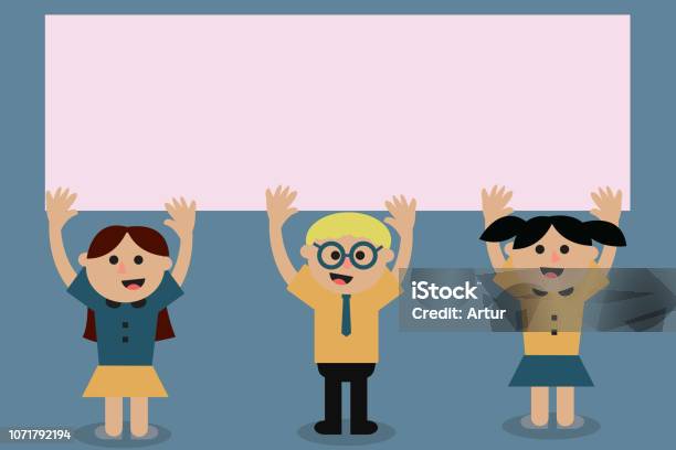 Desain Datar Ilustrasi Vektor Kosong Esp Template Copy Teks Ruang Untuk