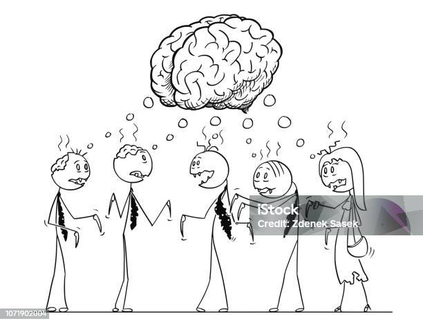Kartun Tim Lima Pengusaha Zombie Mayat Hidup Mengalami Brainstorming ... Kartun Tim Lima Pengusaha Zombie Mayat Hidup Mengalami Brainstorming ...
