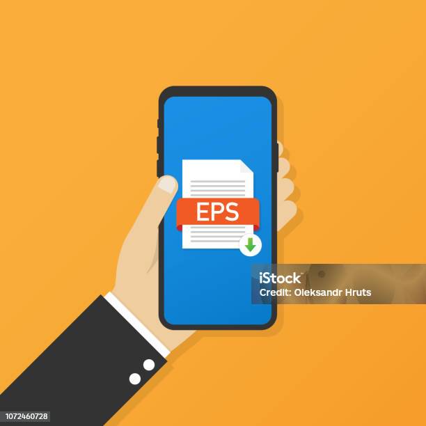 Télécharger Eps Bouton Sur Lécran Du Smartphone Téléchargement La