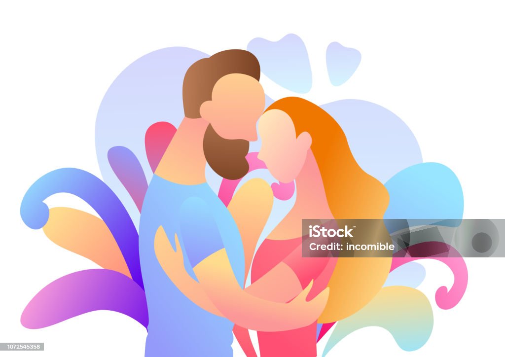 Happy Valentine Day Greeting Card Stock Illustration Download Image