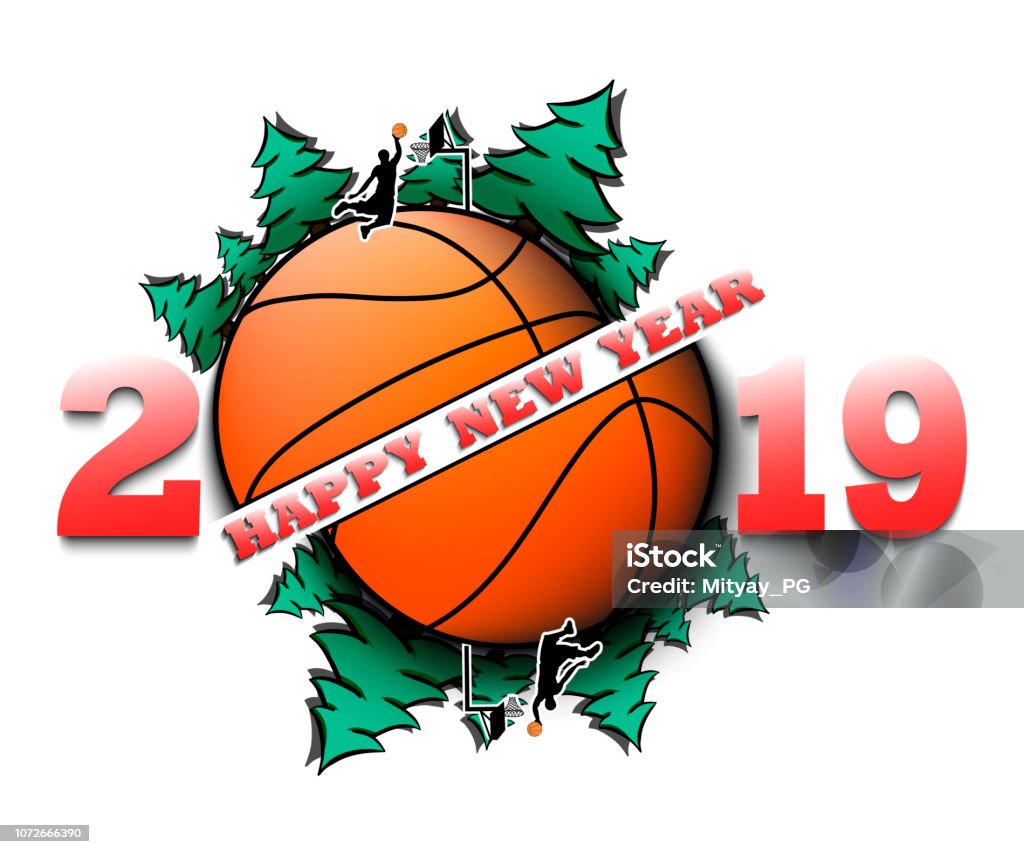 Happy New Year 2019 And Basketball Ball Stock Illustration - Download ... Happy New Year 2019 And Basketball Ball Stock Illustration - Download ...