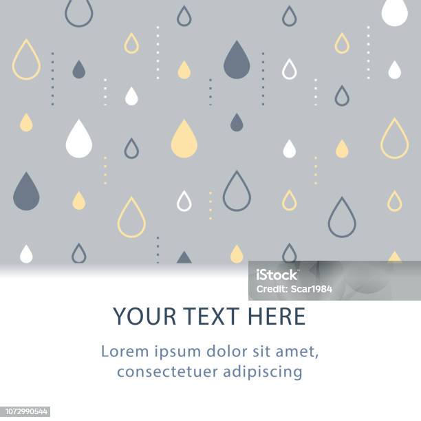 Subtle Pattern Graphic Design Abstract Background With Rain Drops