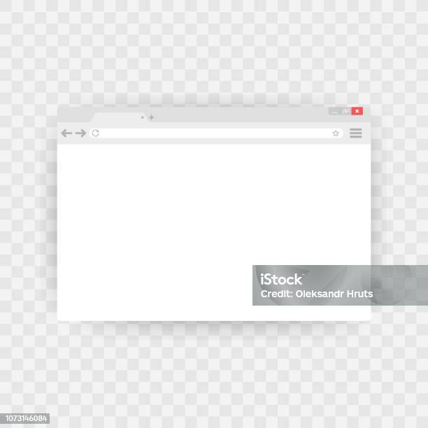 Jendela Browser Sederhana Di Latar Belakang Biru Pencarian Browser