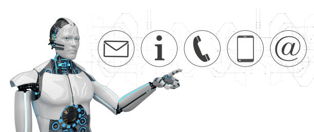 1 800 Robot Cyborg Futuristic Computer Mouse Fotografías De Stock