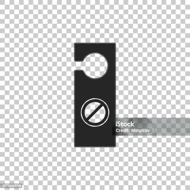 Gelieve Niet Storen Pictogram Geïsoleerd Op Transparante Achtergrond