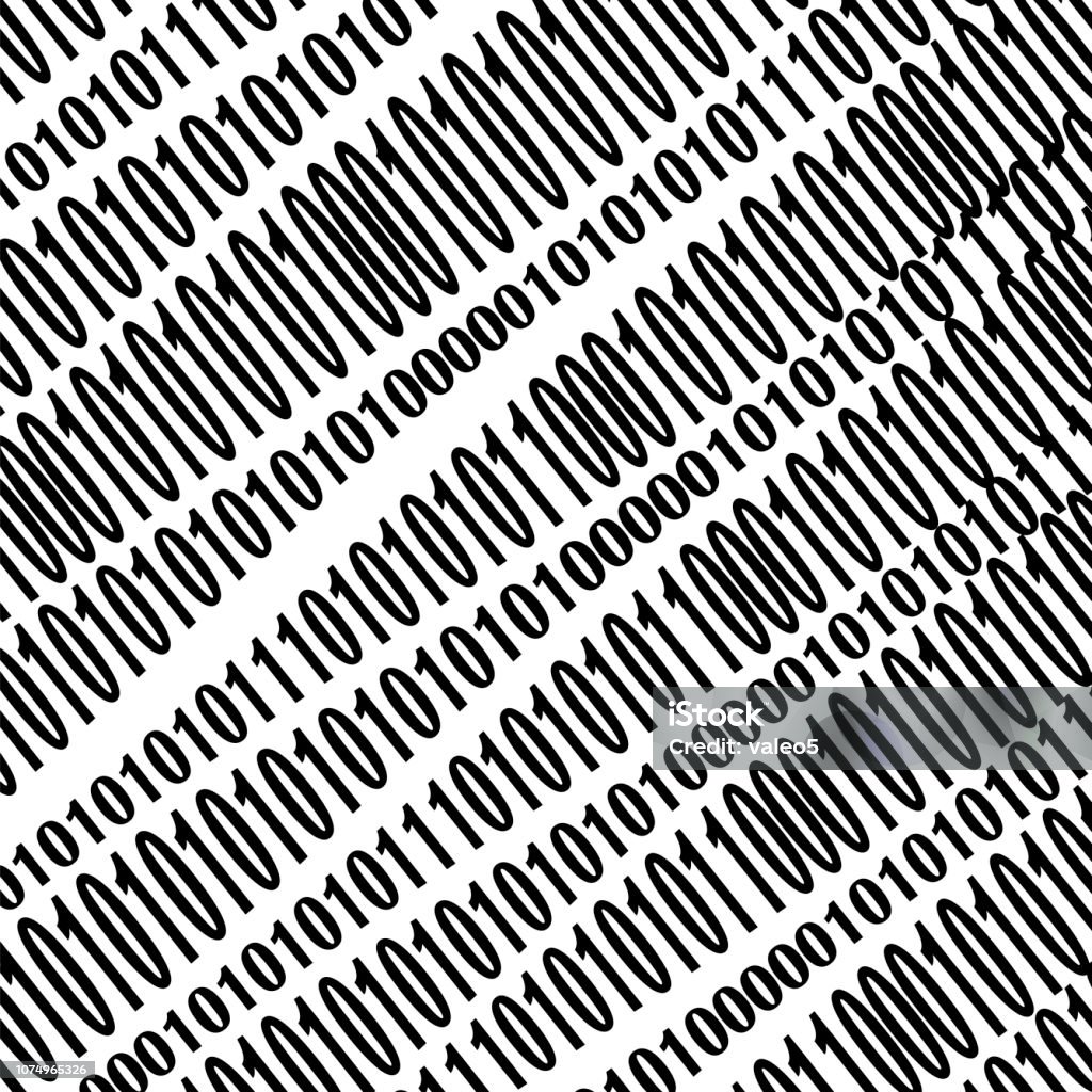 Binary Code Background Numbers Concept Algorithm Data Code Decryption And Encoding Stock