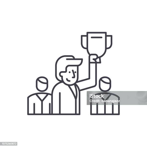 Konsep Ikon Garis Pemimpin Ilustrasi Linier Vektor Pemimpin Simbol ... Konsep Ikon Garis Pemimpin Ilustrasi Linier Vektor Pemimpin Simbol ...
