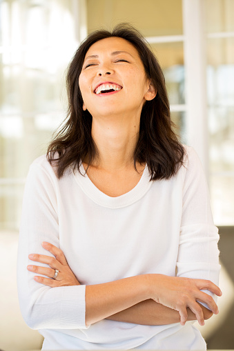Photo Libre De Droit De Portrait Dune Femme Asiatique Souriante Banque