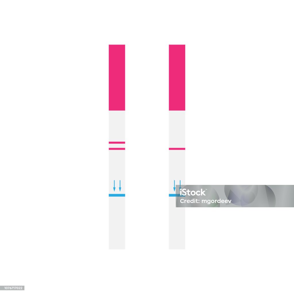 Pregnancy Test Icons Ovulation Woman Medical Tests Vector Stock