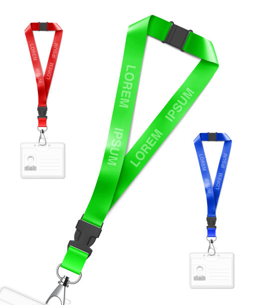760 Lanyard Around Neck Stock Illustrations Royalty Free Vector