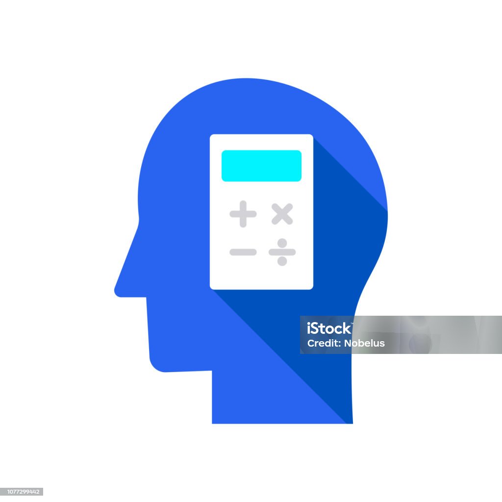 Human Head With Calculator Inside Icon Accountant Silhouette Symbol ... Human Head With Calculator Inside Icon Accountant Silhouette Symbol ...
