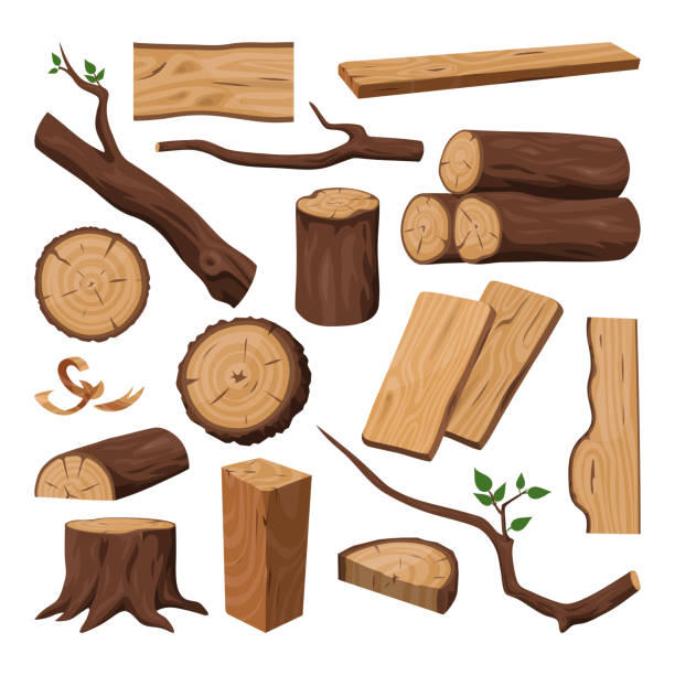 1 200 Illustrations De Tas De Bois Stock Illustrations Graphiques