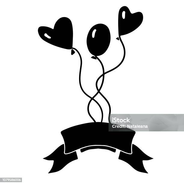 Ribbon Balloons Stock Illustration Download Image Now Balloon