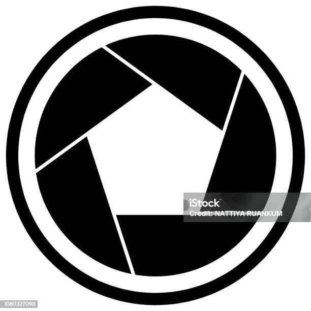 Appareil Photo Obturateur Icône Symbole Et Lobturateur Lame