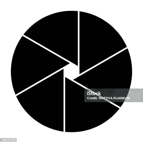 Appareil Photo Obturateur Icône Symbole Et Lobturateur Lame