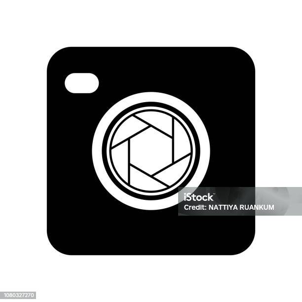 Appareil Photo Obturateur Icône Symbole Et Lobturateur Lame