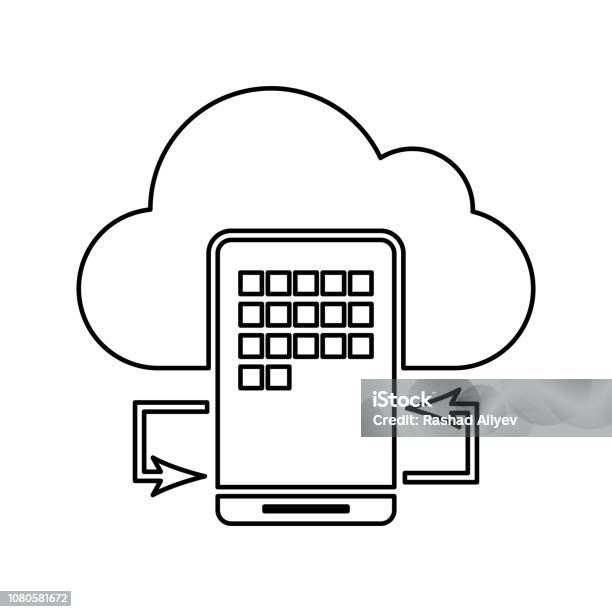 Mobile Syncing Icon Element Of Cyber Security For Mobile Concept And ... Mobile Syncing Icon Element Of Cyber Security For Mobile Concept And ...