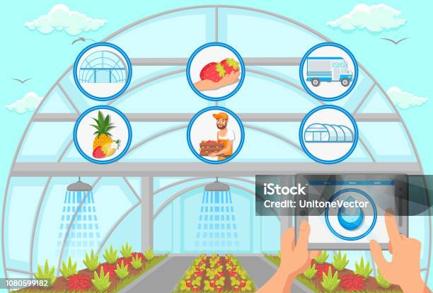 Irrigation System Concept Vector Illustration Stock Illustration ... Irrigation System Concept Vector Illustration Stock Illustration ...
