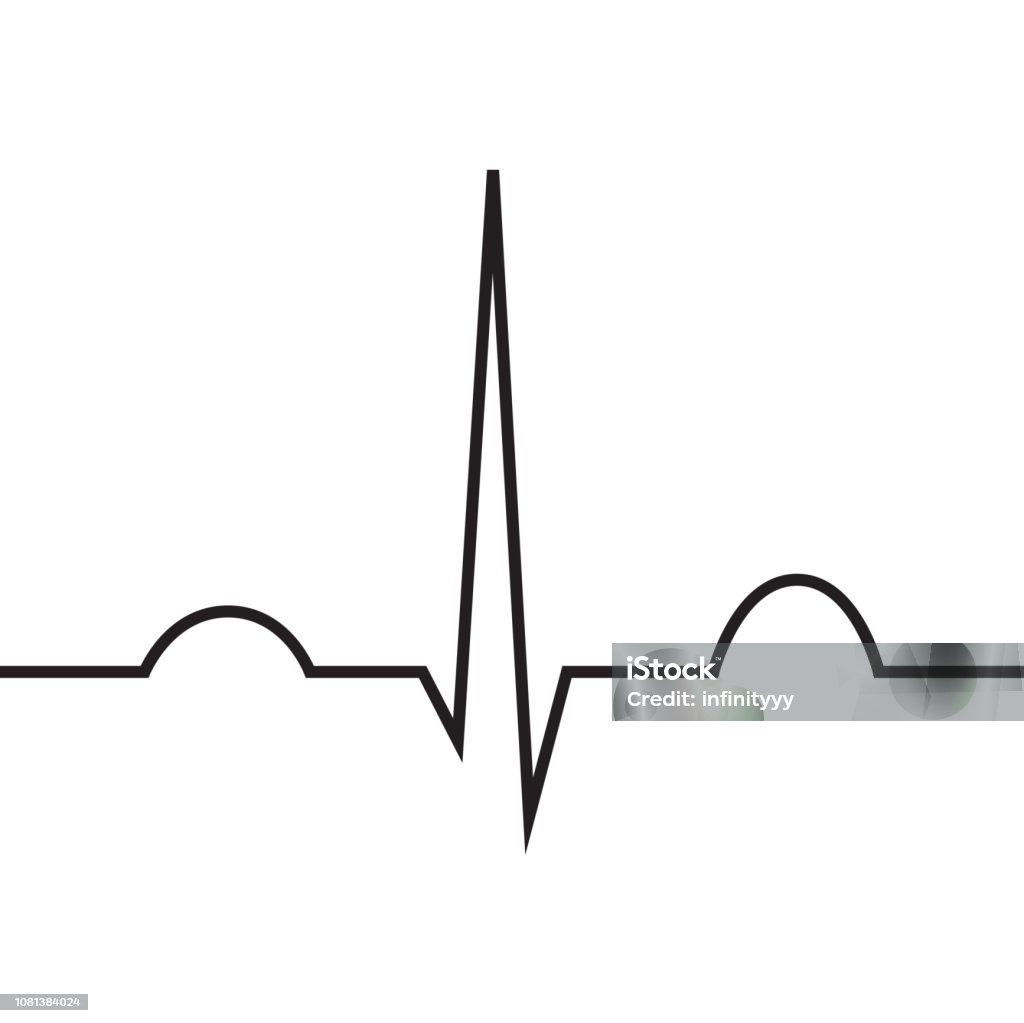 Normal Heart Rhythm Ekg Line Symbol Vector Stock Illustration ... Normal Heart Rhythm Ekg Line Symbol Vector Stock Illustration ...
