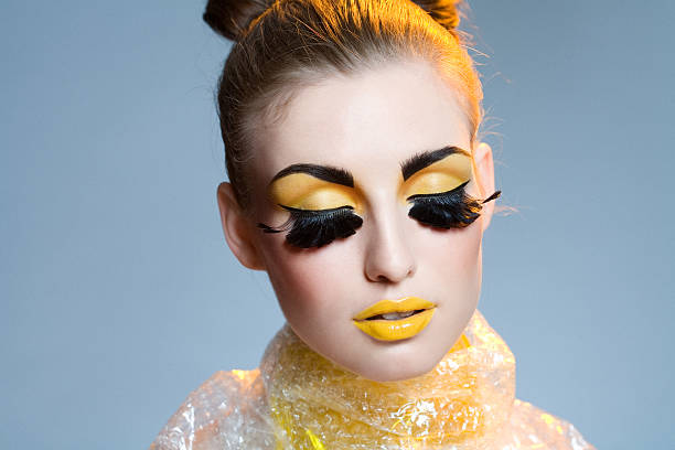 Free Stock Photo of Dramatic artistic makeup with gold accents ...