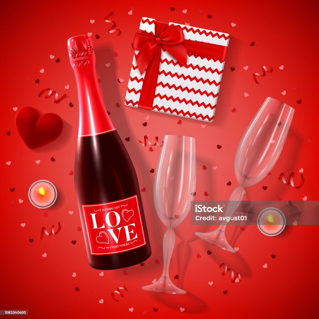 Happy Valentines Day Festive Banner Stock Illustration Download Image