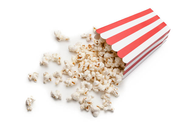 Kostenlose Bild: Popcorn, weißer Hintergrund