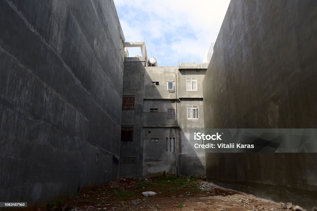 Empty Space Between Two House Walls Stock Photo - Download Image Now ... Empty Space Between Two House Walls Stock Photo - Download Image Now ...