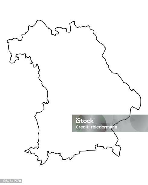Carte De La Bavière Vecteurs Libres De Droits Et Plus Dimages