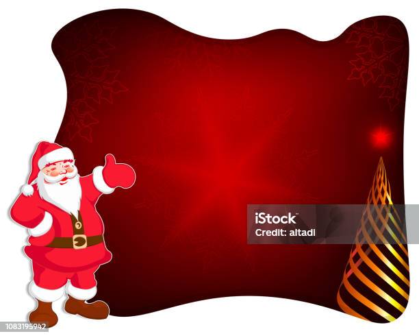 Desain Natal Dengan Bingkai Putih Santa Claus Pohon Natal Berwarna ... Desain Natal Dengan Bingkai Putih Santa Claus Pohon Natal Berwarna ...