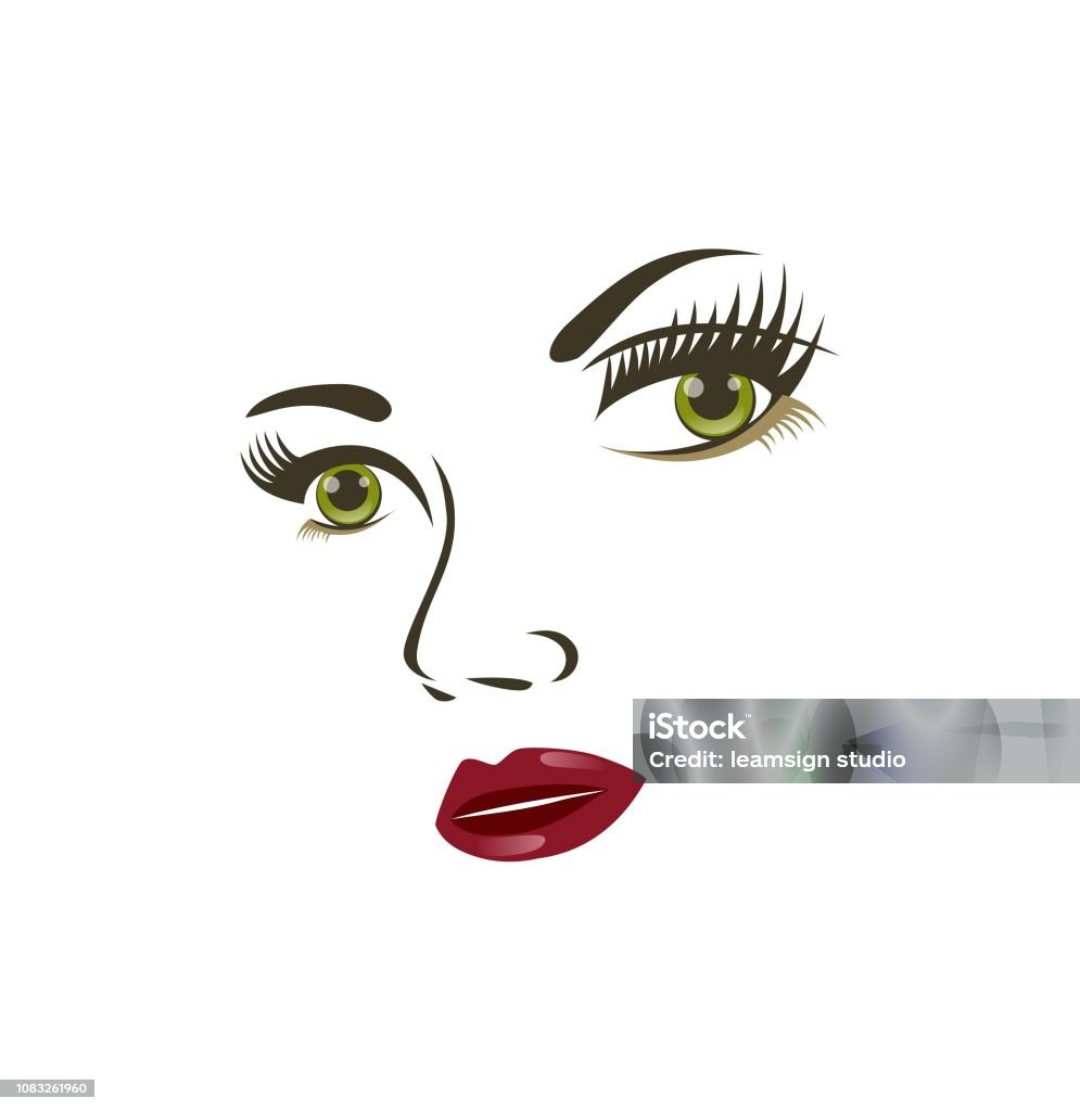 Beauty Woman Face Design Vector Stock Illustration Download Image Now