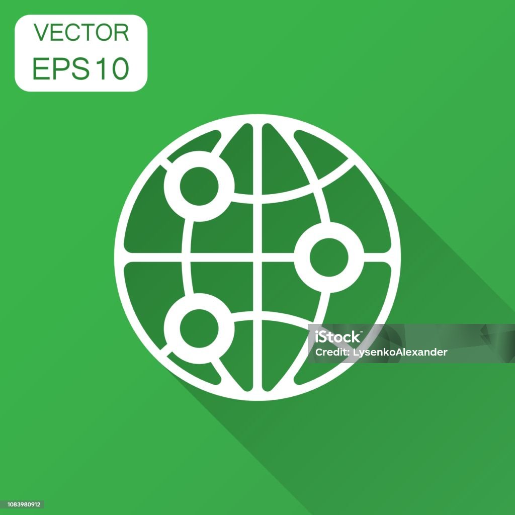 Vetores De Ícone Do Planeta Terra Em Estilo Simples Ilustração Em Vetor