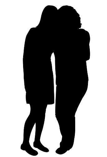 Corps De Deux Femmes Silhouette Vecteur Vecteurs Libres De Droits Et