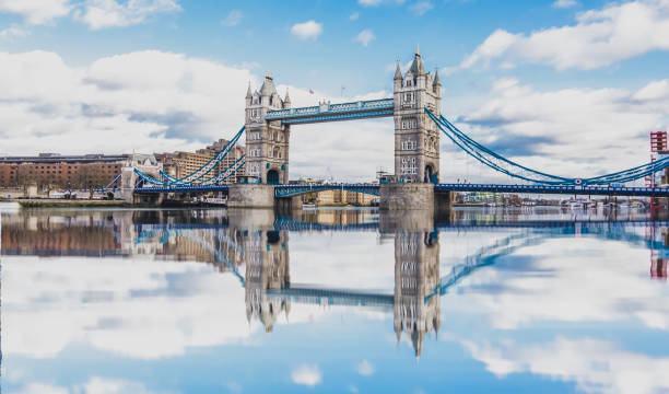 Free Stock Photo of Tower Bridge Reflects in Water | Download Free ...