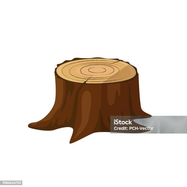 Illustration De Souche En Bois Cercle Tronc Darbre Vecteurs Libres De